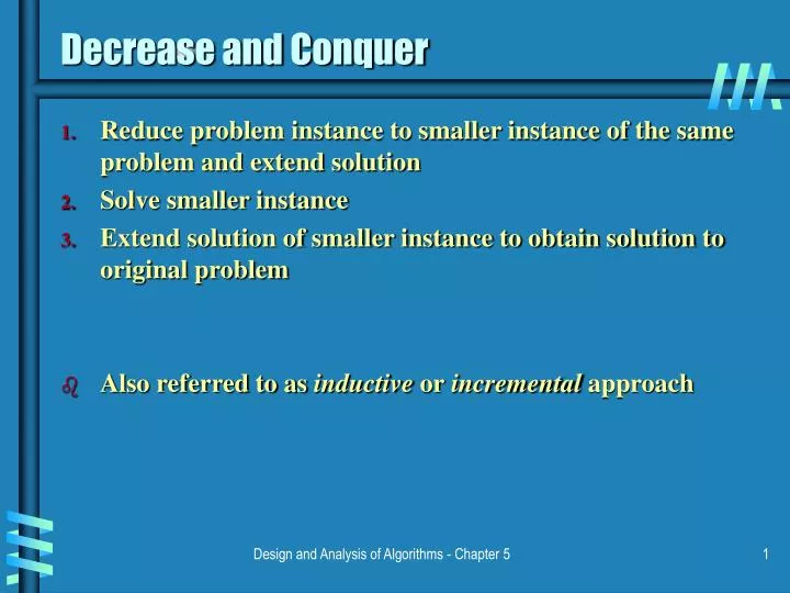 Ppt Decrease And Conquer Powerpoint Presentation Free Download Id 4202