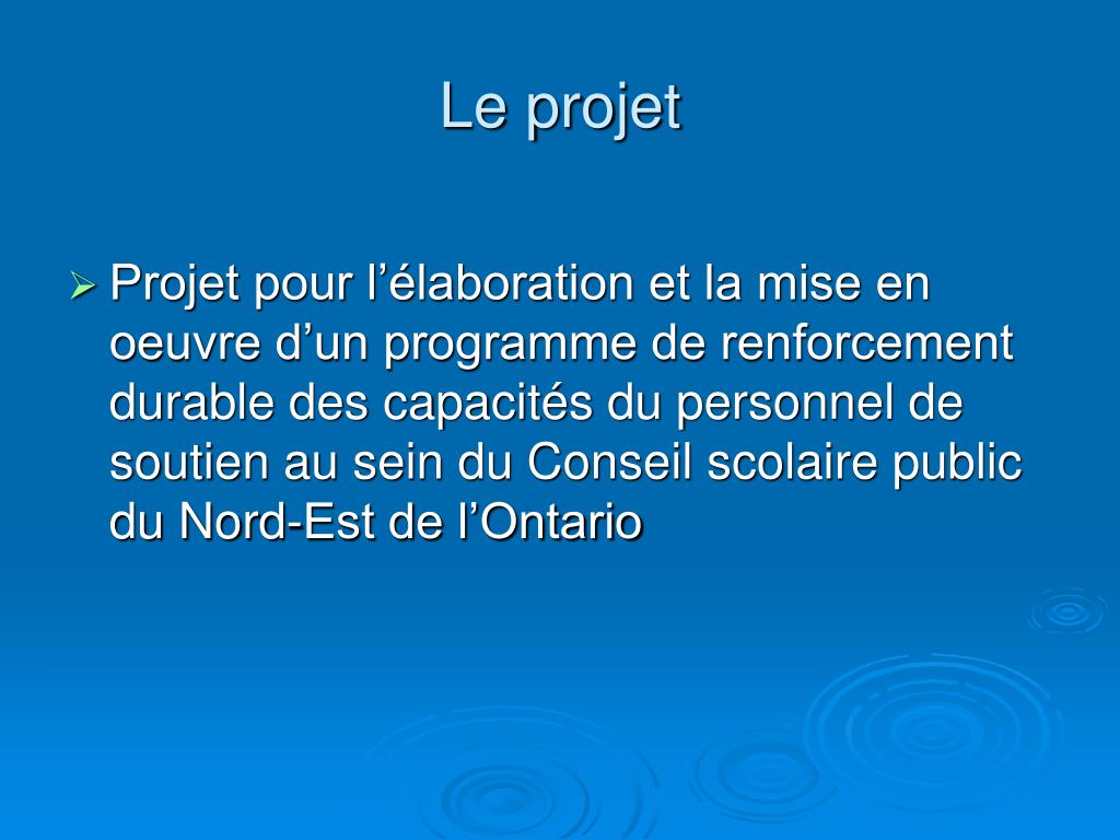 PPT - Le projet de formation et de développement du personnel de ...