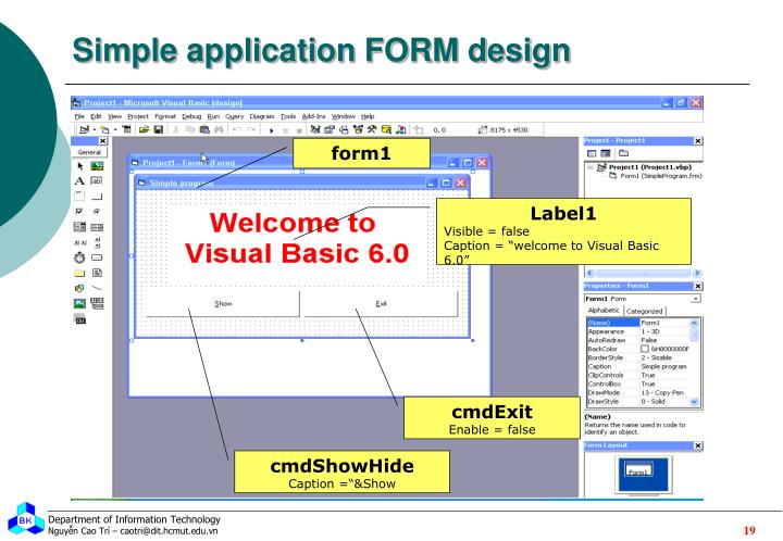 PPT - Foundation of Computer Programming Visual Basic 6.0 Programming PowerPoint Presentation ...
