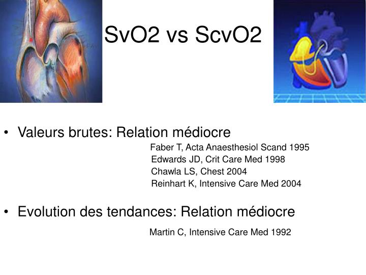 PPT - SvO2/Lactatémie : Comment intégrer ces paramètres dans le ...