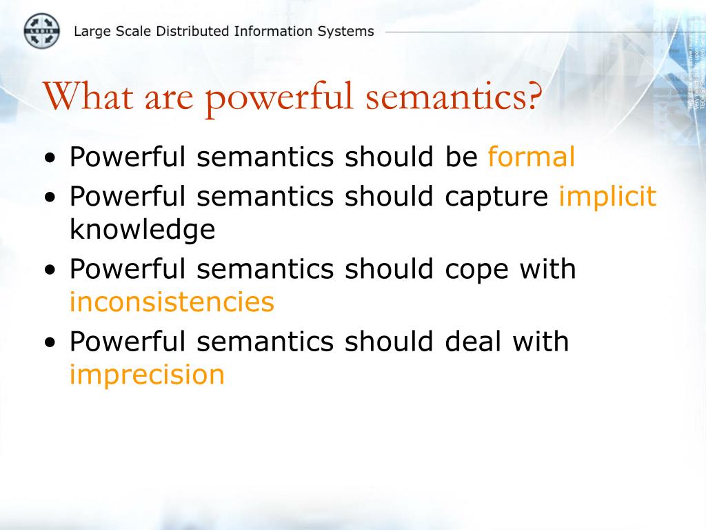 PPT - Semantics for Scientific Experiments and the Web– the implicit ...