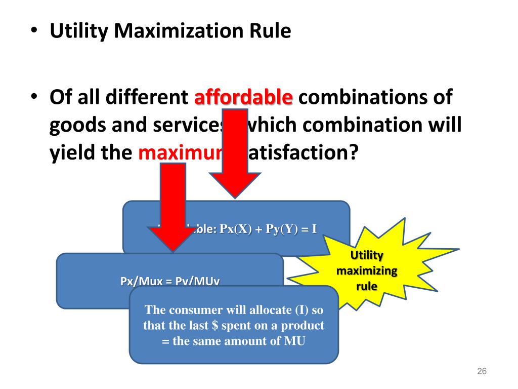 Ppt Consumer Behavior And Utility Maximization Powerpoint