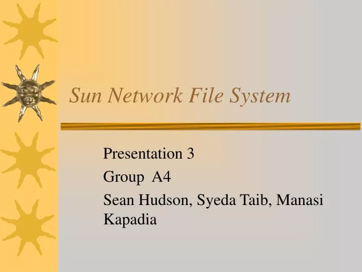 PPT - Sun Network File System PowerPoint Presentation, free download ...