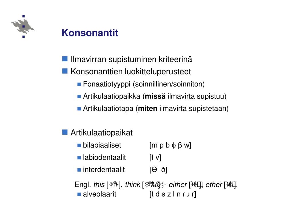 PPT - Yleisen kielitieteen peruskurssi PowerPoint Presentation, free ...
