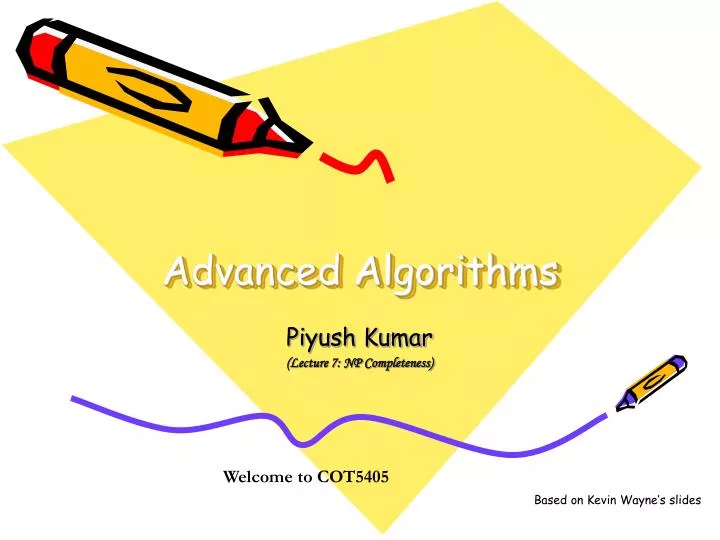 PPT - Advanced Algorithms PowerPoint Presentation, free download - ID ...