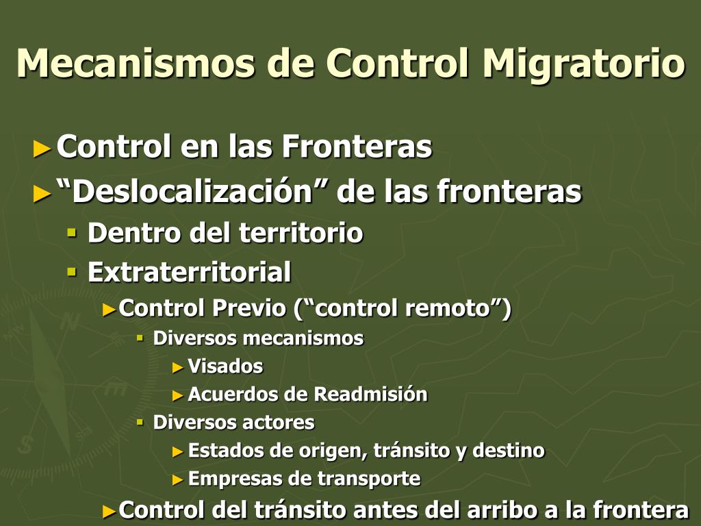 PPT - Notas sobre Control Migratorio, Soberanía Estatal y Derechos ...