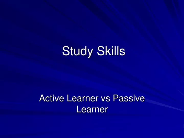 PPT - Study Skills PowerPoint Presentation, free download - ID:942502