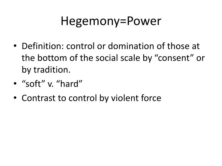 Hegemony Meaning