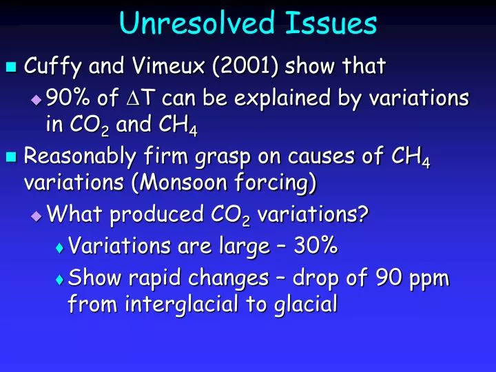 PPT - Unresolved Issues PowerPoint Presentation, free download - ID:942991