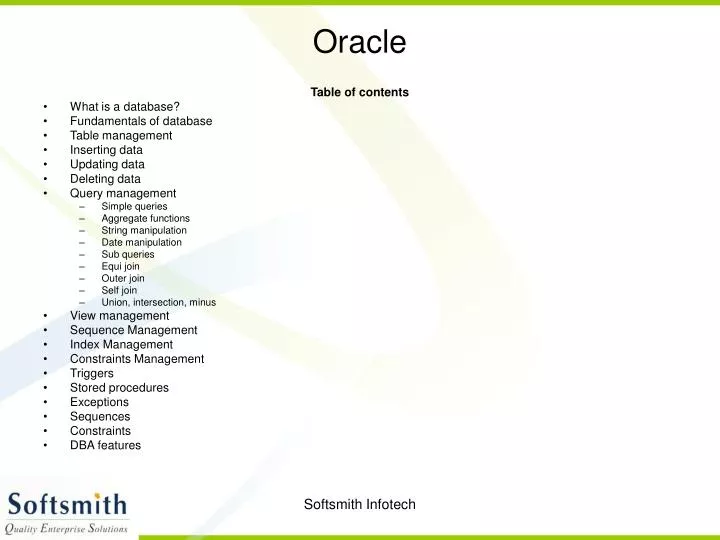 Ppt Oracle Powerpoint Presentation Free Download Id 943191