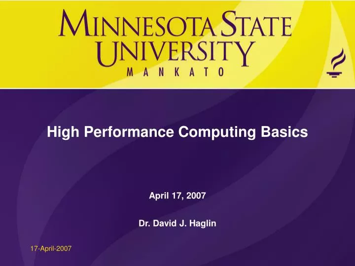 Ppt High Performance Computing Basics Powerpoint Presentation Free 6208