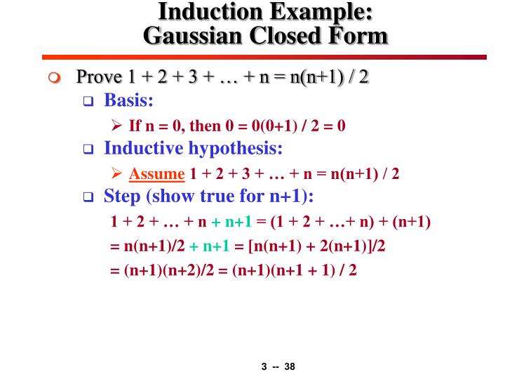 Induction Examples