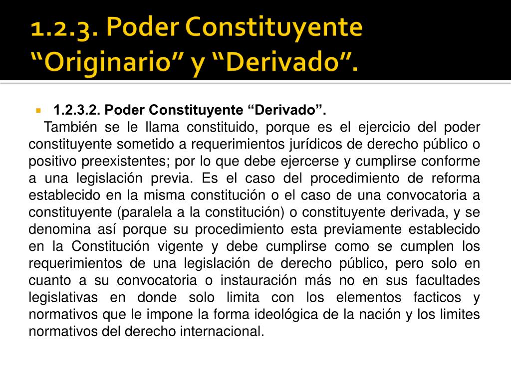 Ppt 1 El Poder Constituyente Powerpoint Presentation Free Download
