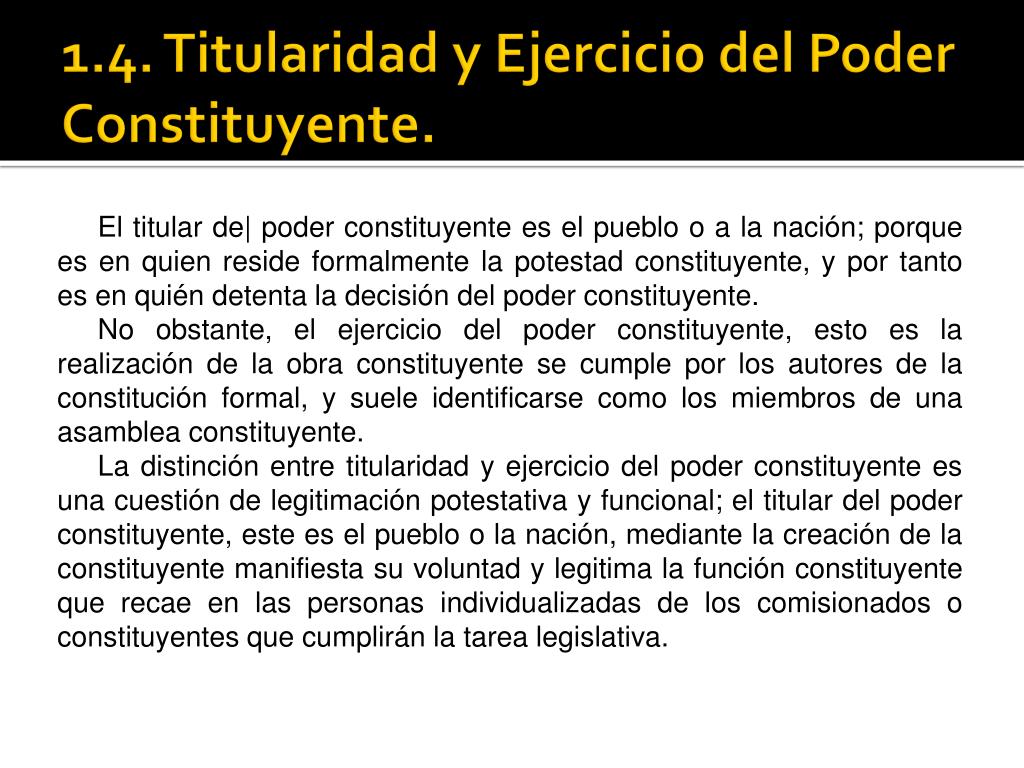 Ppt 1 El Poder Constituyente Powerpoint Presentation Free Download