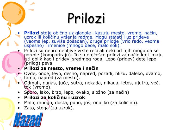 PPT - Srpski jezik Vrste reči PowerPoint Presentation - ID:950349