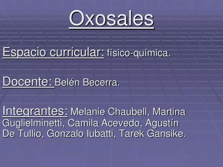 PPT - Oxosales PowerPoint Presentation, free download - ID:950354