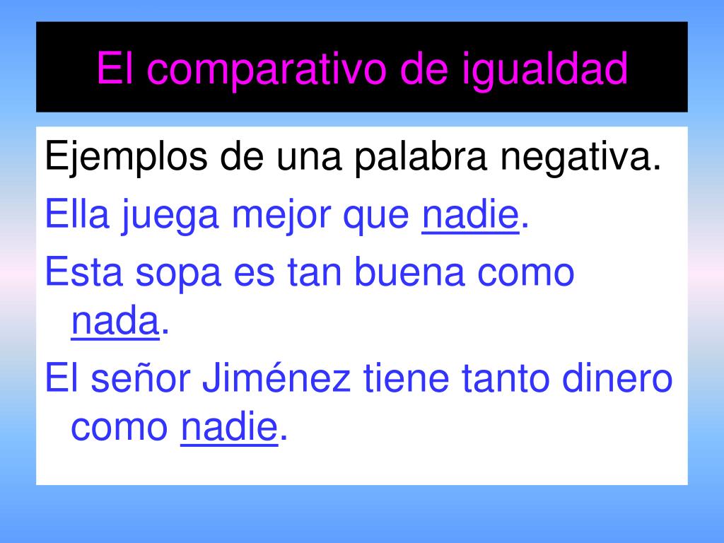 PPT - El Comparativo y el Superlativo PowerPoint Presentation, free ...