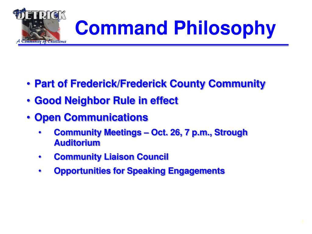 PPT - Fort Detrick Briefing Society of American Military Engineers ...