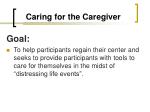 PPT - Caring for the Caregiver PowerPoint Presentation - ID:954703