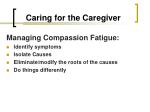PPT - Caring for the Caregiver PowerPoint Presentation - ID:954703
