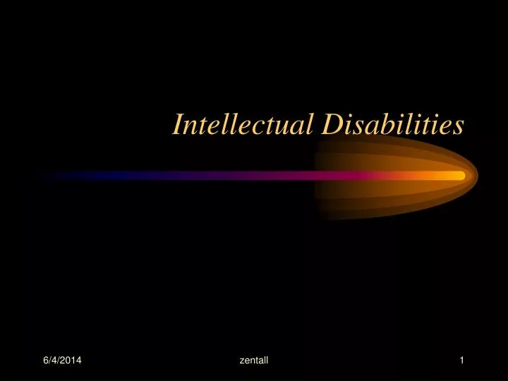 PPT - Intellectual Disabilities PowerPoint Presentation, free download ...