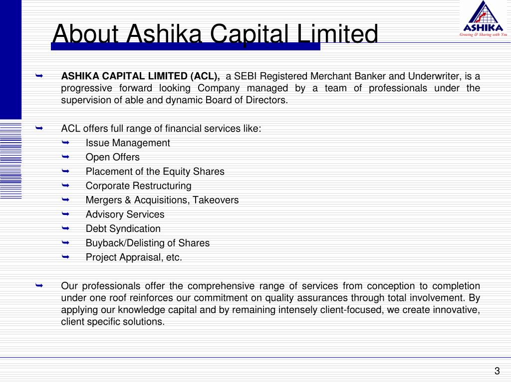 PPT - ASHIKA CAPITAL LIMITED AUGUST 2010 PowerPoint Presentation, free ...