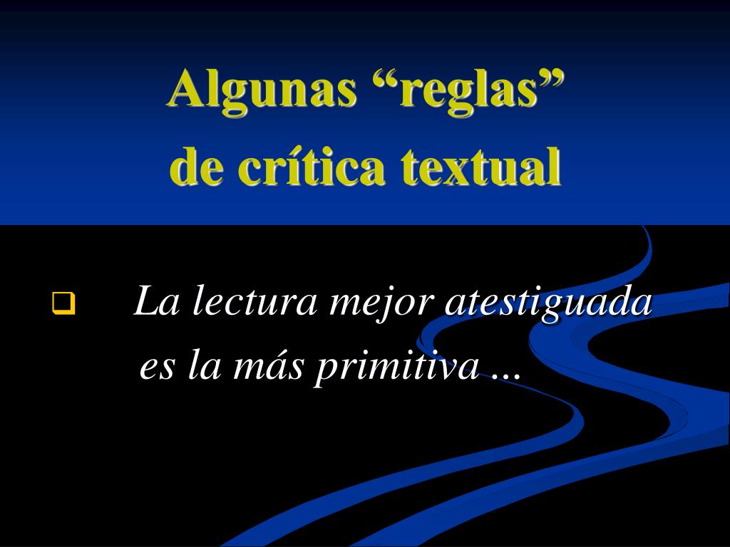 PPT - Algunas nociones básicas de “crítica textual” PowerPoint ...