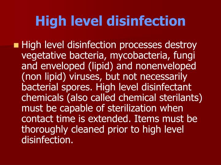 PPT - Disinfection by chemical agents PowerPoint Presentation - ID:9586