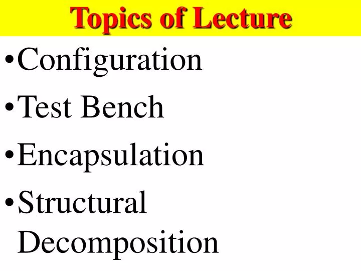 PPT - Topics of Lecture PowerPoint Presentation, free download - ID:959955