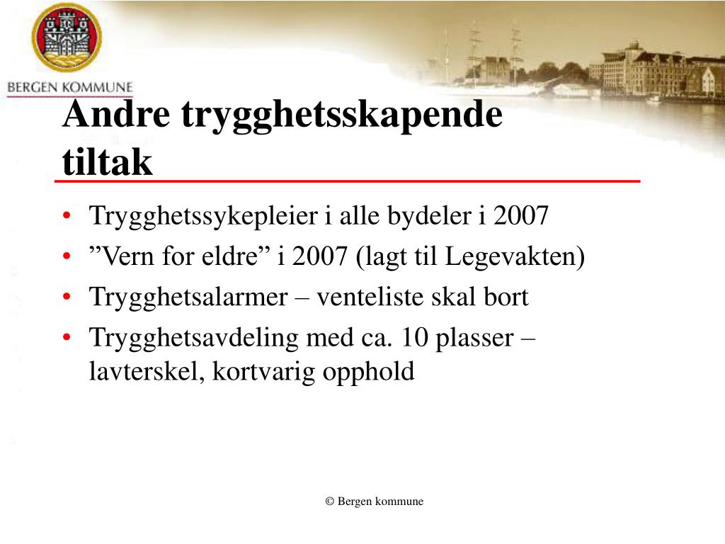 PPT - Plan for videreutvikling av pleie- og omsorgstjenestene ...