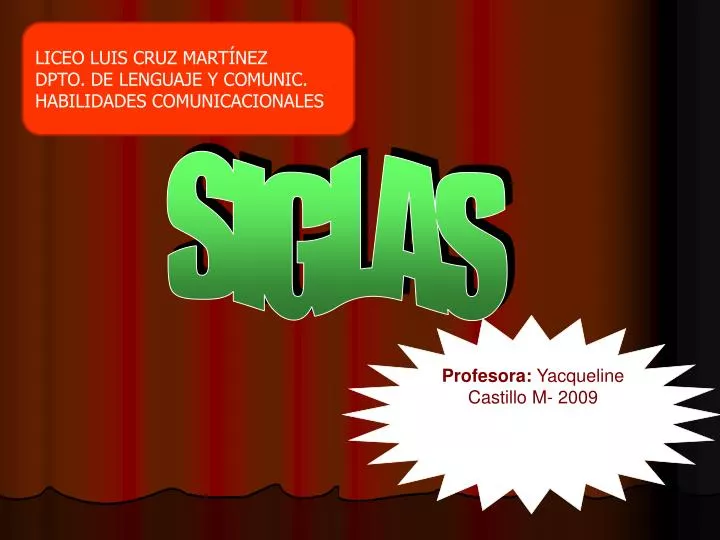 PPT - SIGLAS PowerPoint Presentation, free download - ID:961814