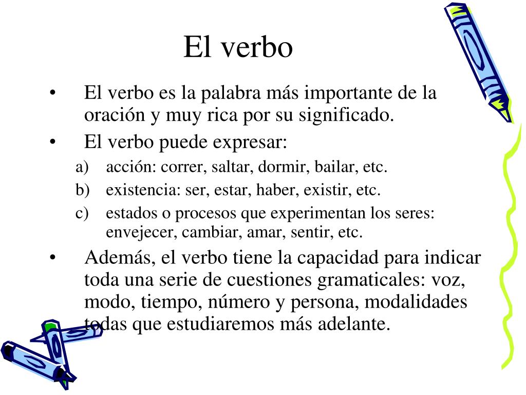 Ppt La Morfología Del Verbo Powerpoint Presentation Free Download