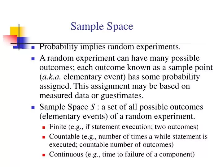 PPT - Sample Space PowerPoint Presentation, free download - ID:962060