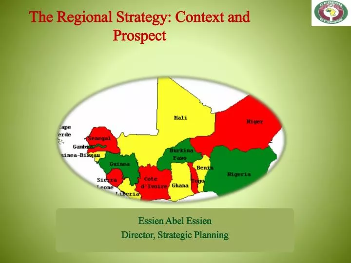 PPT - The Regional Strategy: Context and Prospect PowerPoint ...