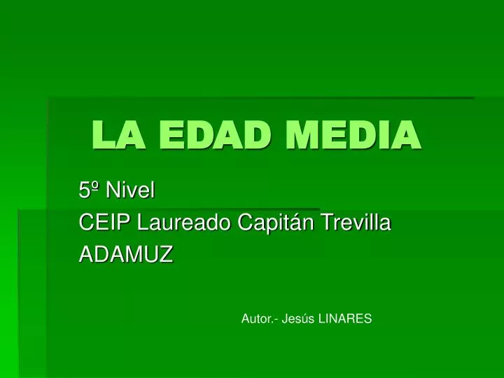 PPT - LA EDAD MEDIA PowerPoint Presentation, free download - ID:963293