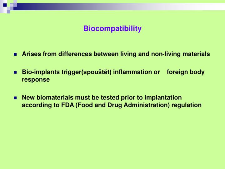 PPT - Biomaterials and Biocompatibility Biological response ...