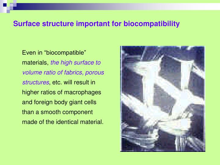 PPT - Biomaterials and Biocompatibility Biological response ...