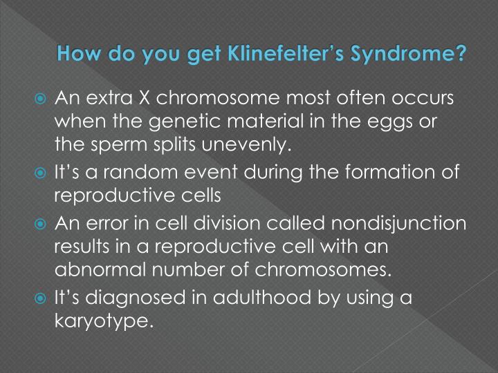 PPT - Klinefelter’s Syndrome PowerPoint Presentation - ID:963511