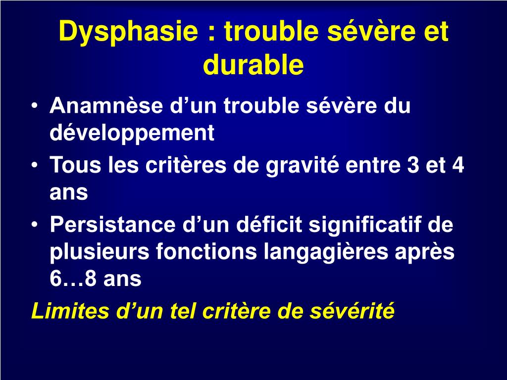 PPT - Les dysphasies : Historiquement PowerPoint Presentation, free ...