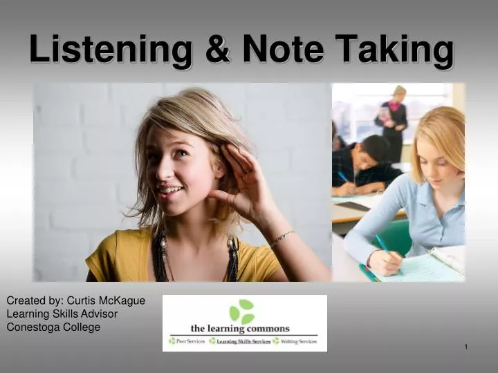 PPT - Listening & Note Taking PowerPoint Presentation, free download ...