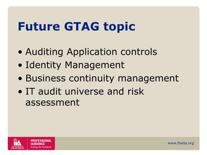 PPT - Global Technology Audit Guide PowerPoint Presentation - ID:965634
