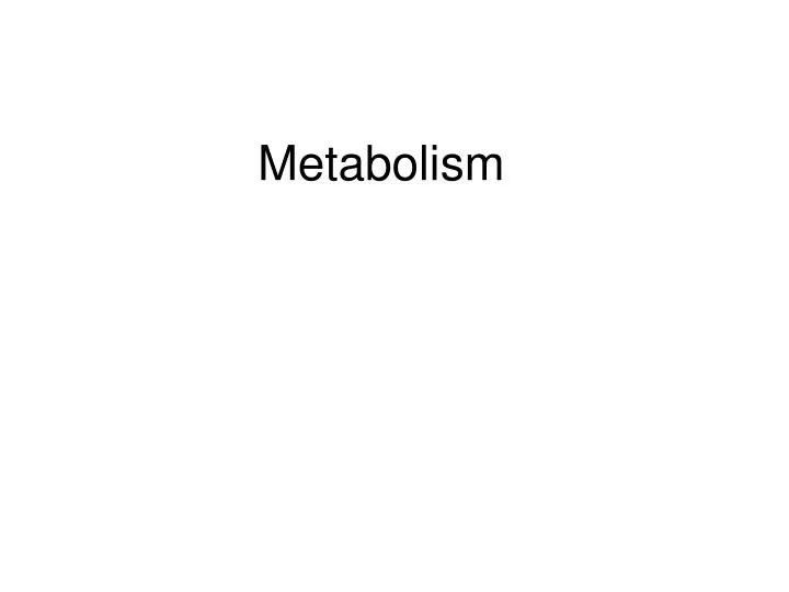 PPT - Metabolism PowerPoint Presentation, free download - ID:965875