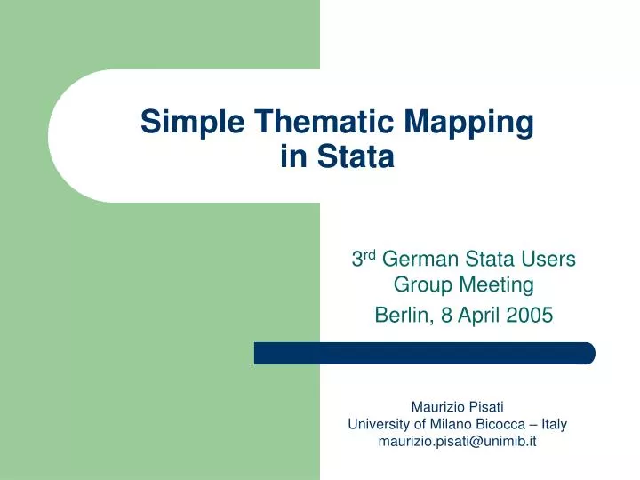 PPT - Simple Thematic Mapping in Stata PowerPoint Presentation, free ...