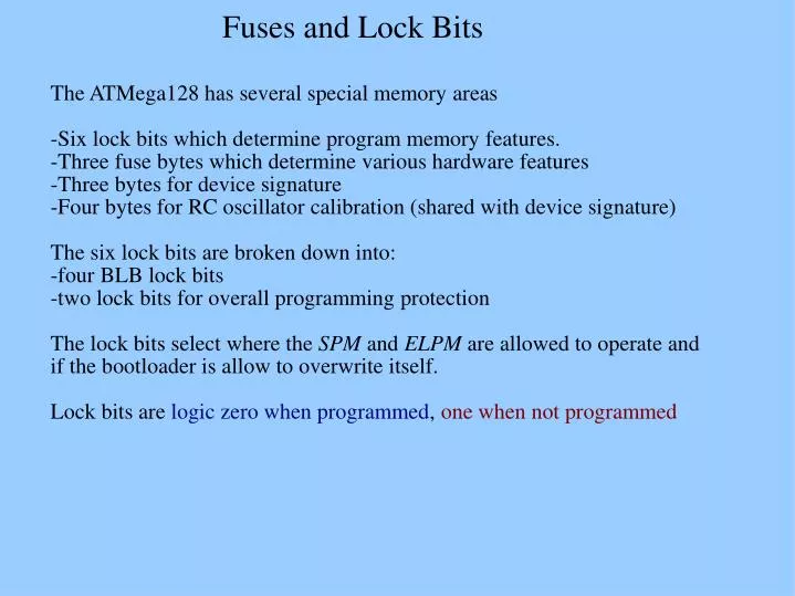 PPT - Fuses and Lock Bits PowerPoint Presentation, free download - ID ...