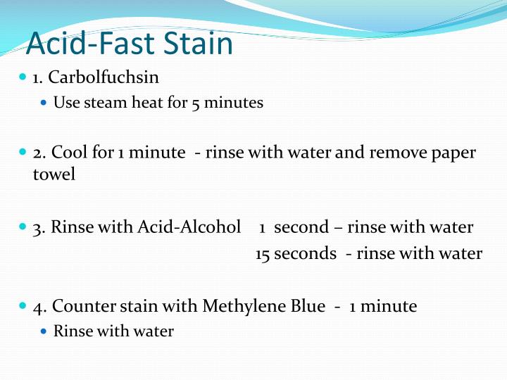 PPT - Ex. 9 Acid-Fast Stain PowerPoint Presentation - ID:967188