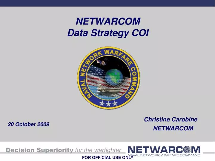 PPT - NETWARCOM Data Strategy COI PowerPoint Presentation, free ...