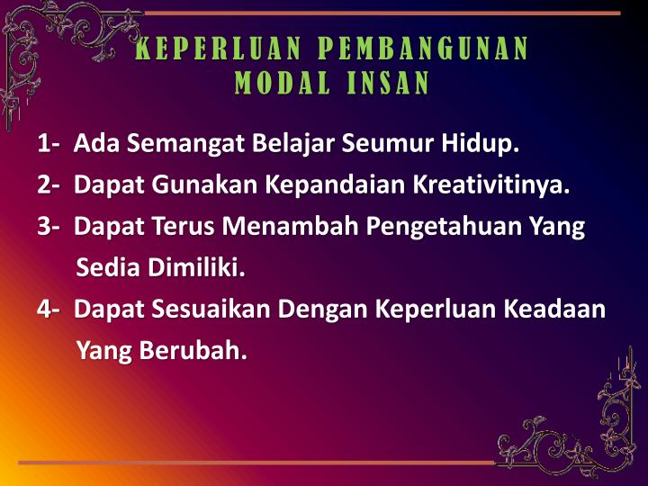 PPT - PEMBANGUNAN MODAL INSAN PowerPoint Presentation - ID:968661