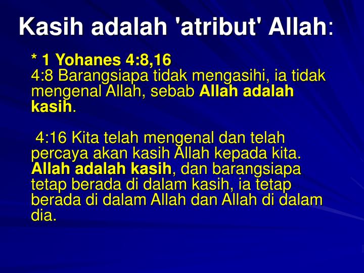 PPT - Yang terbesar ialah KASIH PowerPoint Presentation - ID:970936