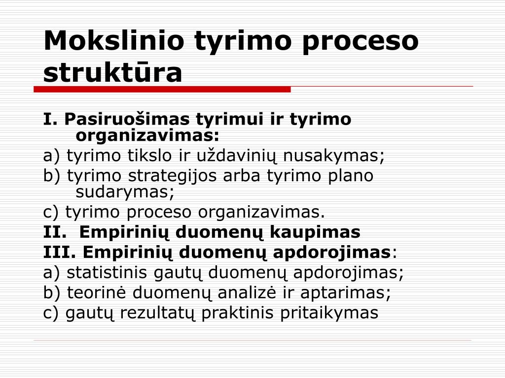 PPT - Psichologinių tyrimų planavimas PowerPoint Presentation, free ...