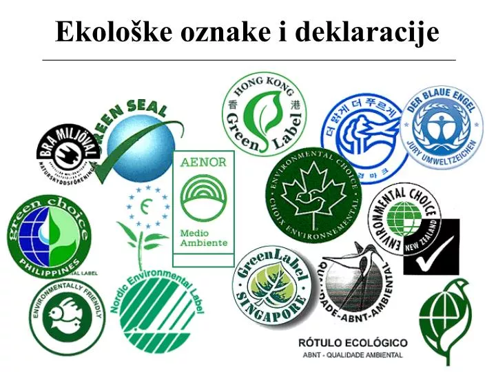 PPT - Ekološke oznake i deklaracije PowerPoint Presentation, free ...